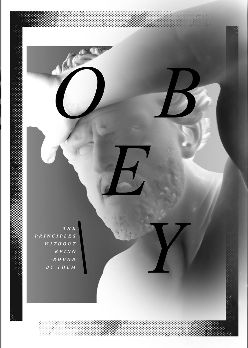 'Obey' Poster, picture, metal print, paint by Pritesh Chauhan | Displate