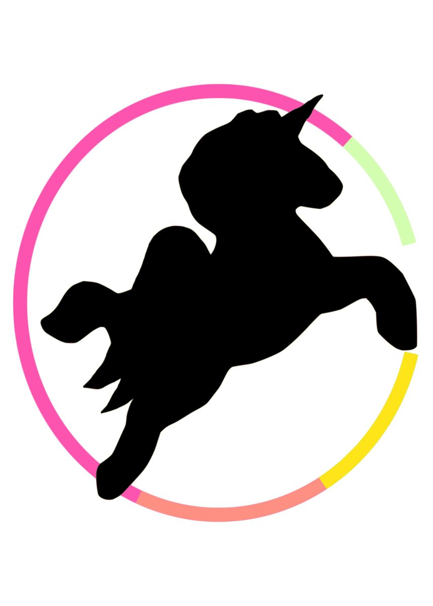 'neon unicorn BY GASPONCE ' Poster by gasponce art | Displate