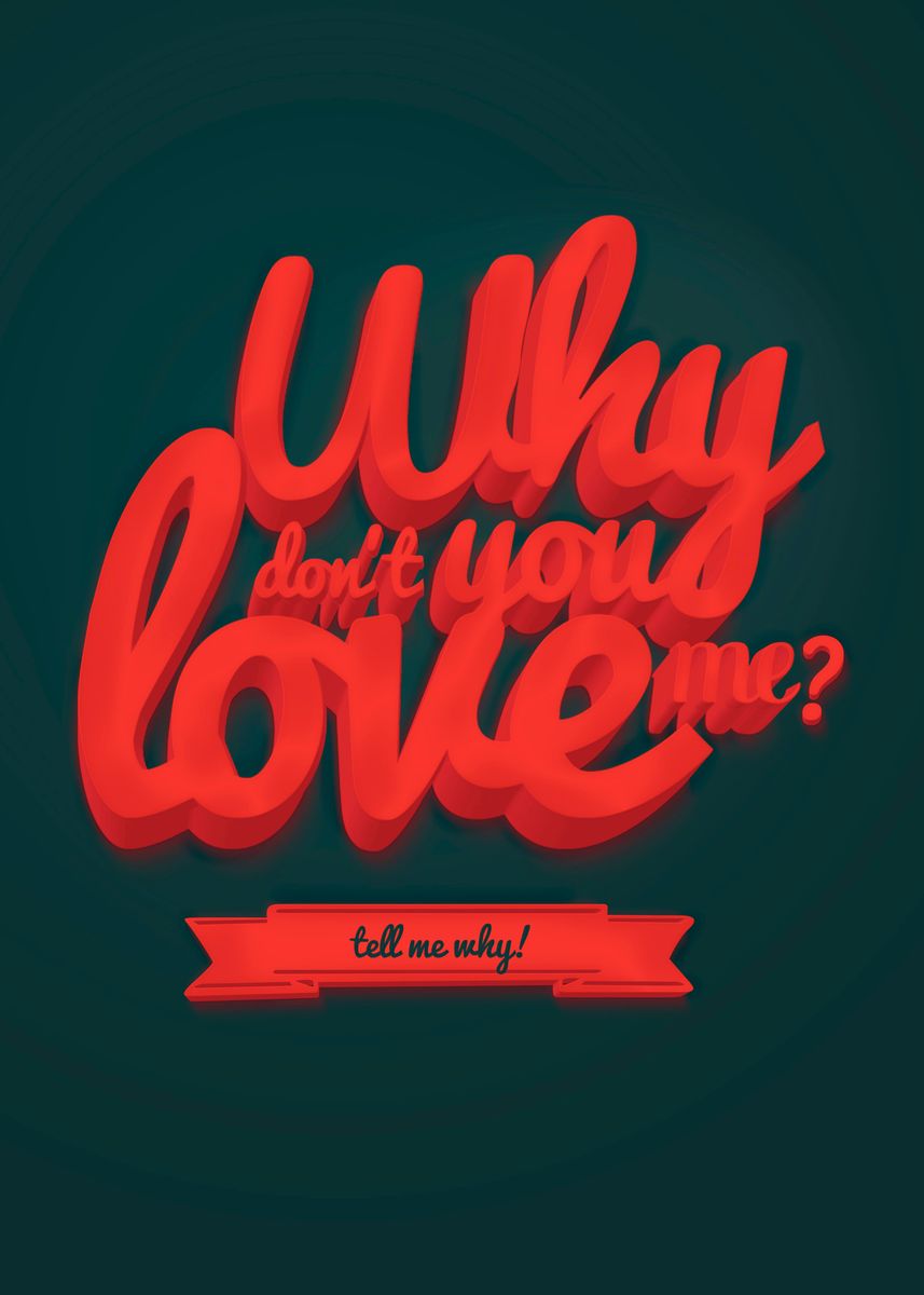 'Tell me why!' Poster by Eleaxart | Displate