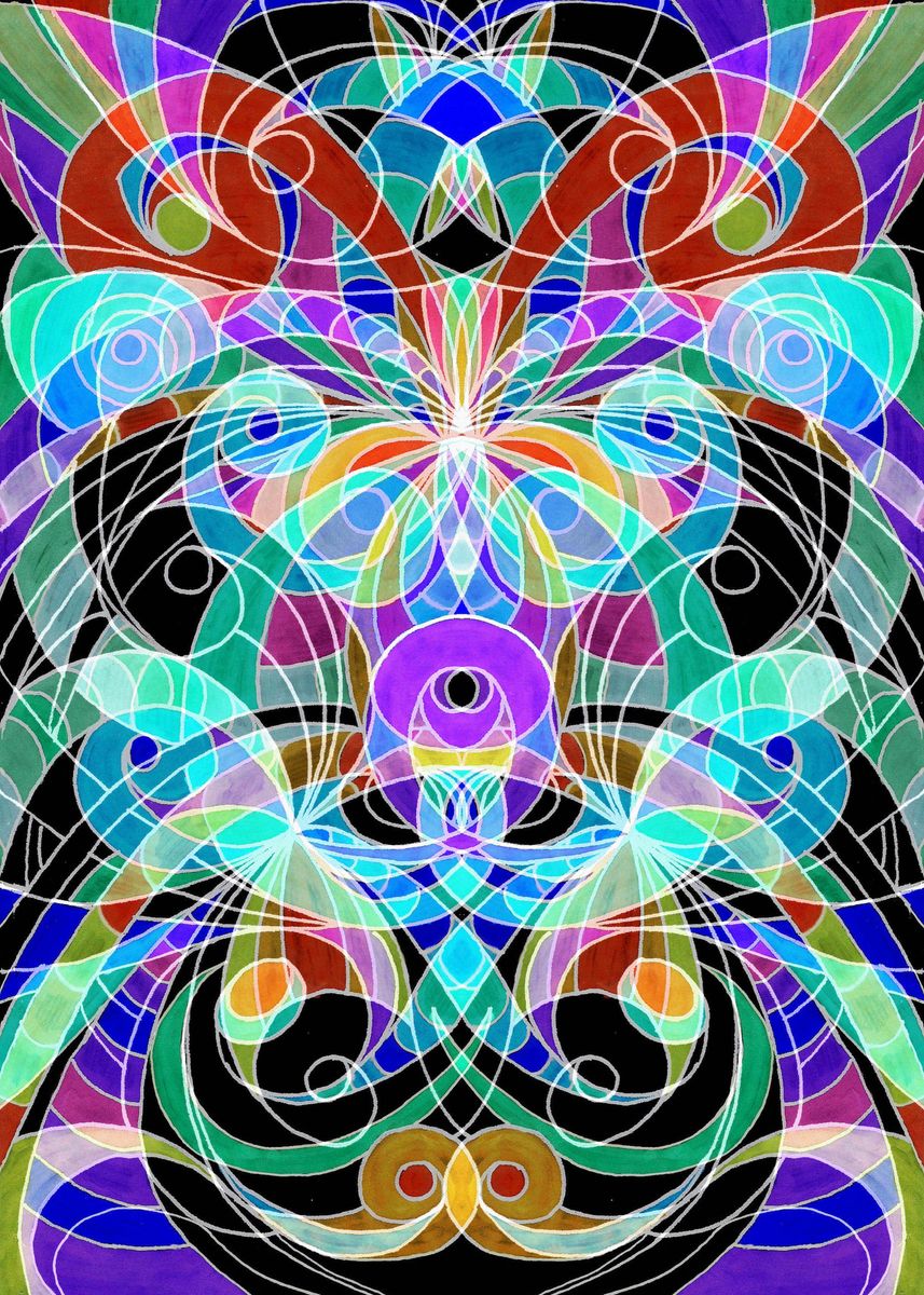 'Doodle Ethnic Style G11' Poster, picture, metal print, paint by MEDUSA ...