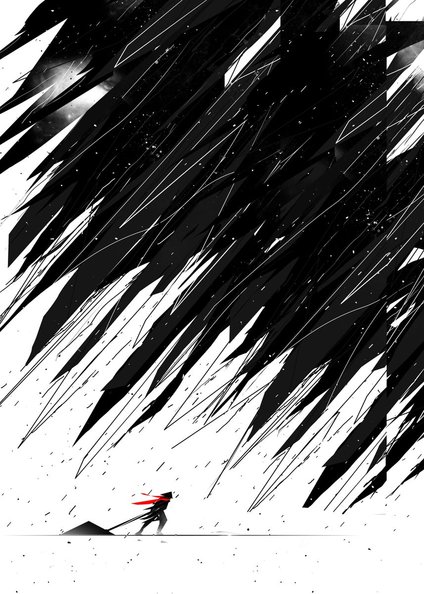 'Geometric Storm' Poster, picture, metal print, paint by Nicebleed ...