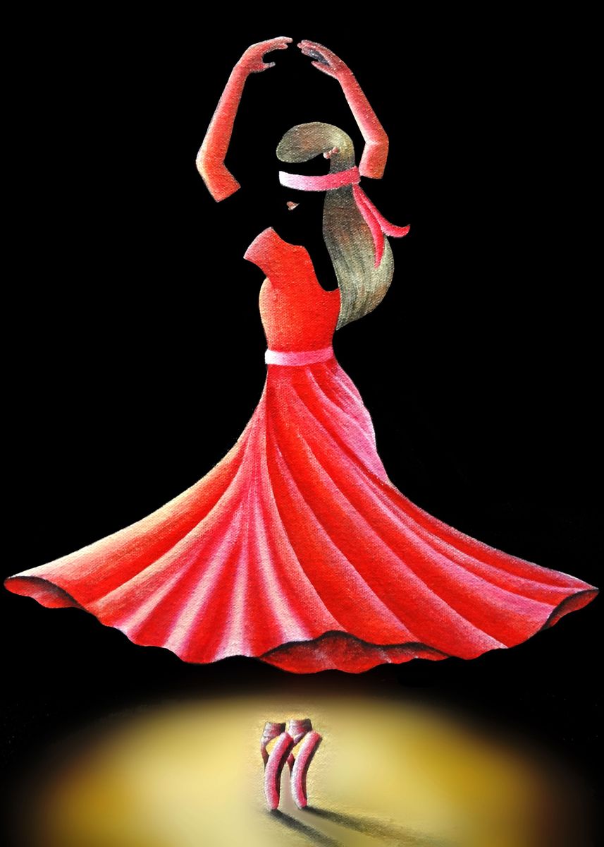 'DISSOLVE INTO DANCE' Poster by Saranya Anandha Krishnan | Displate