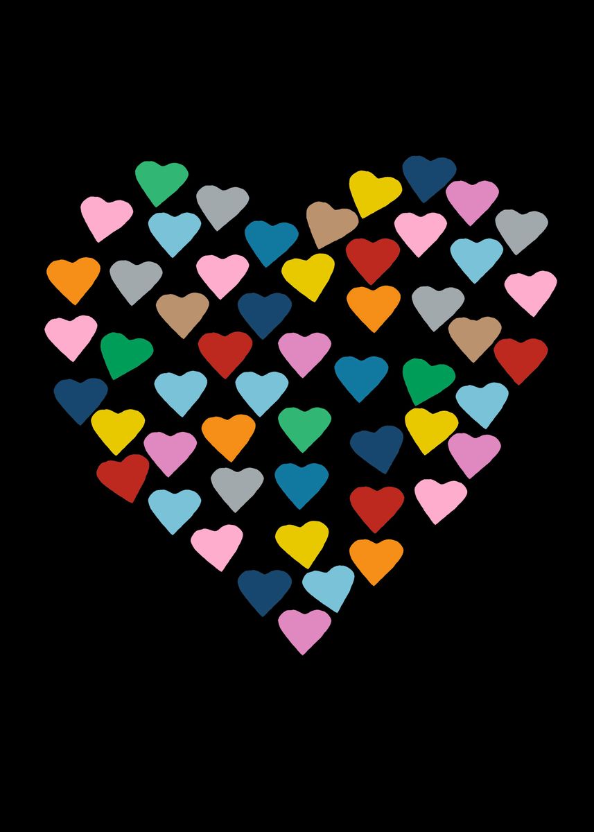 'Hearts Heart' Poster by Emeline Tate | Displate