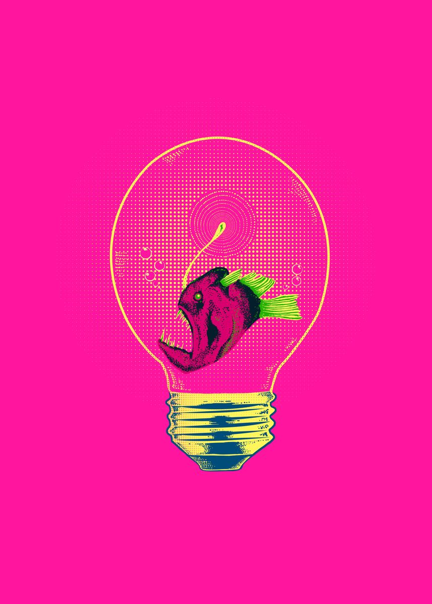 'Anglerfish bulb' Poster by Tofan barmalisi | Displate