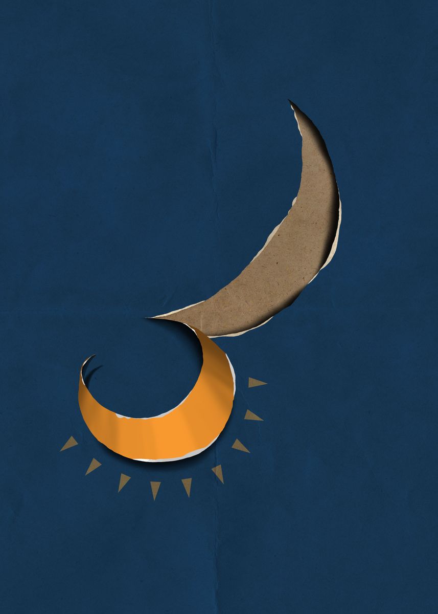 'moon and sun' Poster by ulas basoglu | Displate