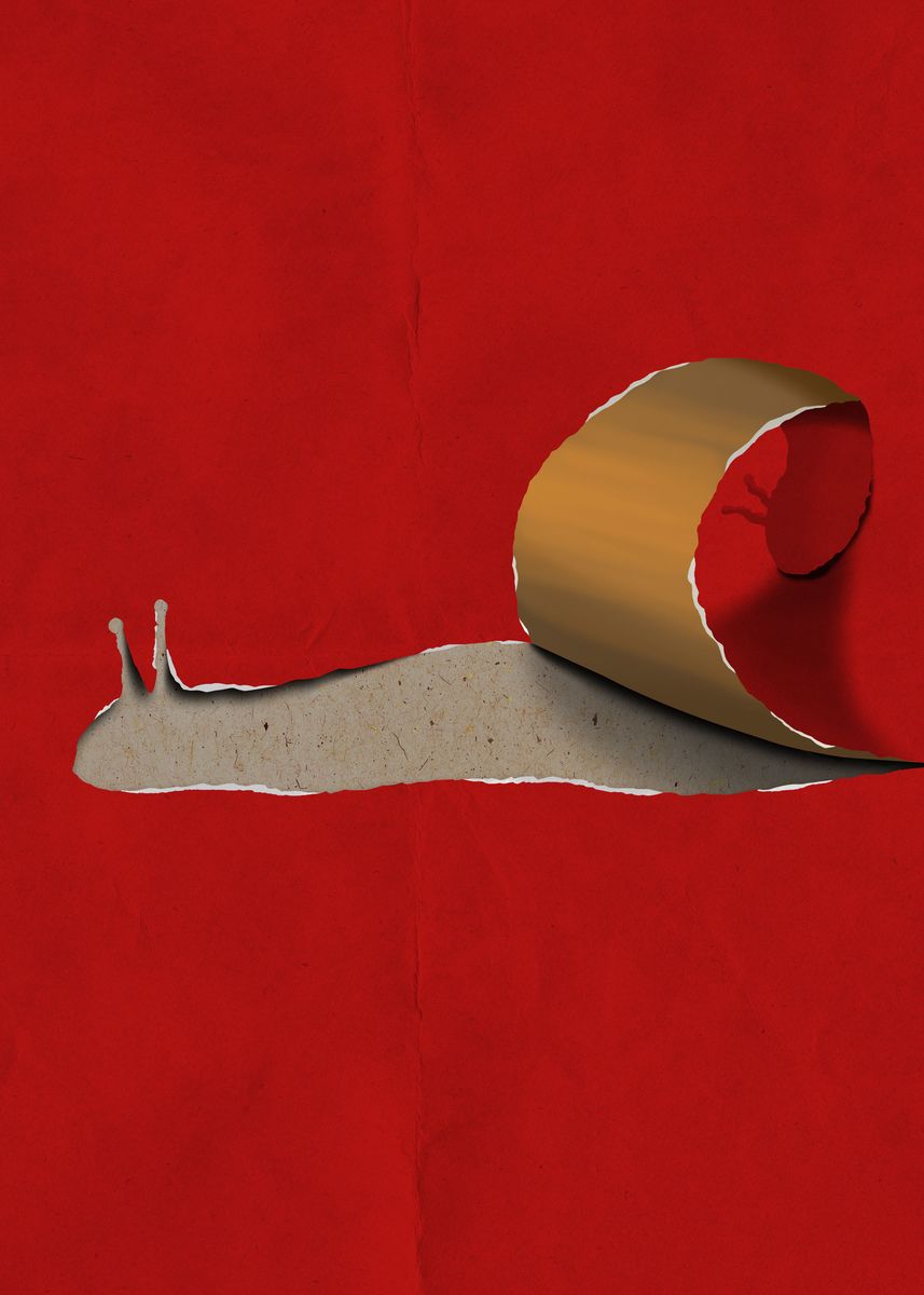 'snail' Poster, picture, metal print, paint by ulas basoglu | Displate