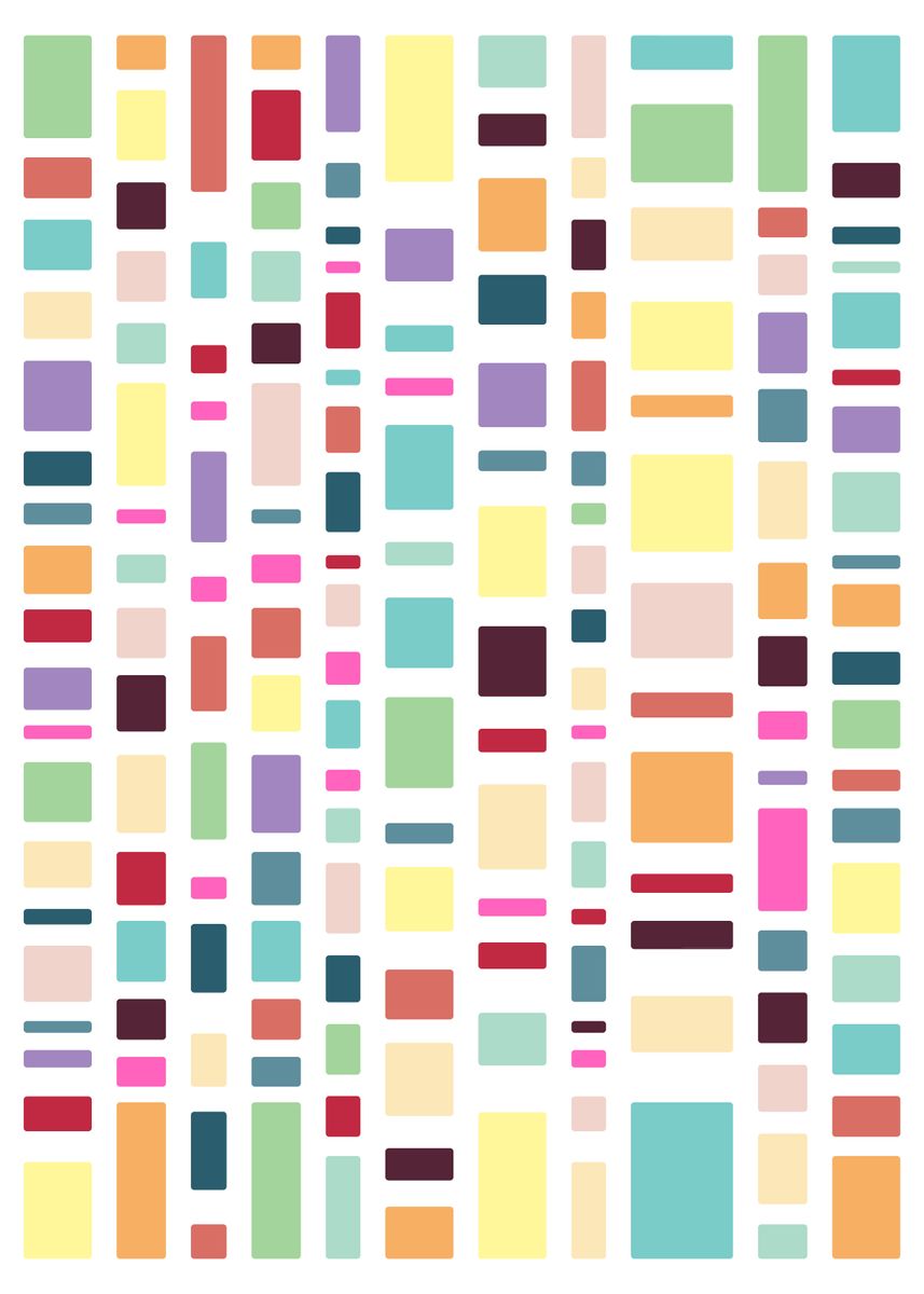 'seventeen pattern (light)' Poster, picture, metal print, paint by ...