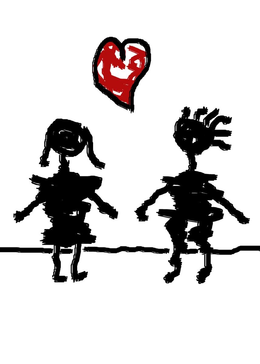 'First Love CB' Poster by Claudia Burlager | Displate