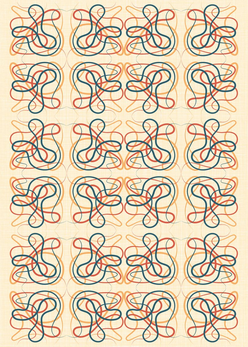 'shuffle pattern' Poster, picture, metal print, paint by freshinkstain ...