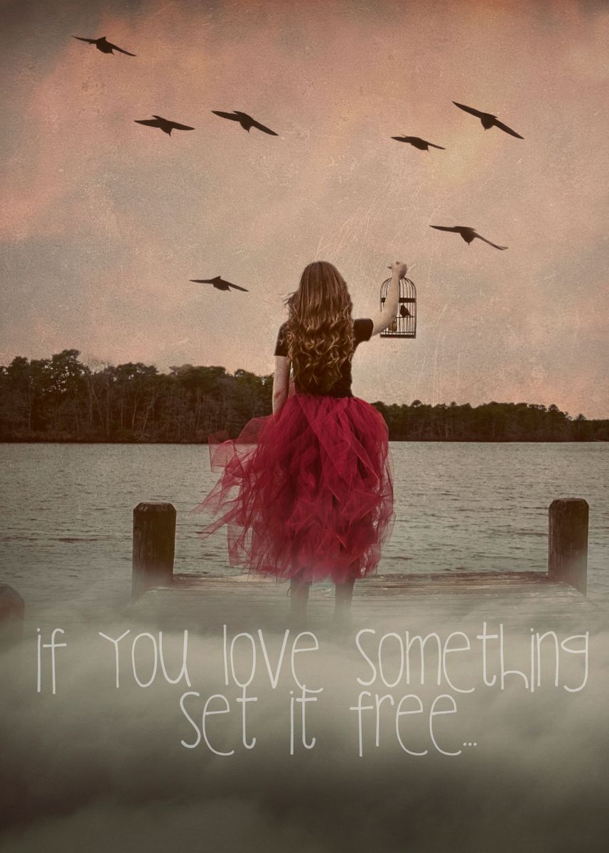 'set it free' Poster, picture, metal print, paint by Denise Snyder ...