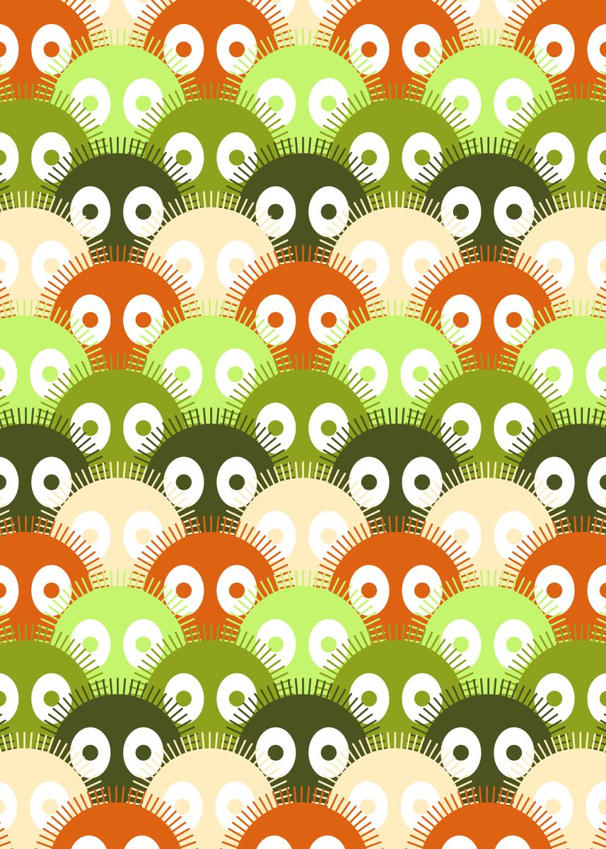 'susuwatari pattern (color version)' Poster, picture, metal print ...