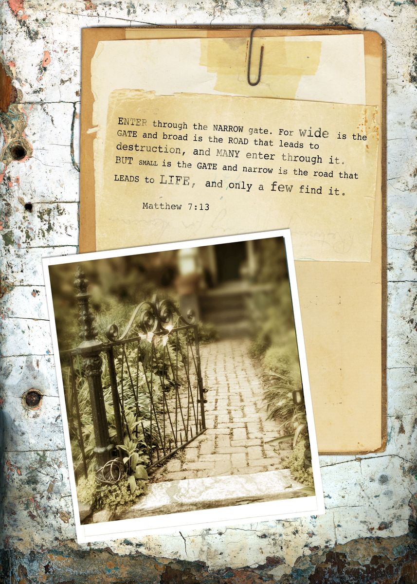 'The Narrow Gate' Poster by Jill Battaglia | Displate