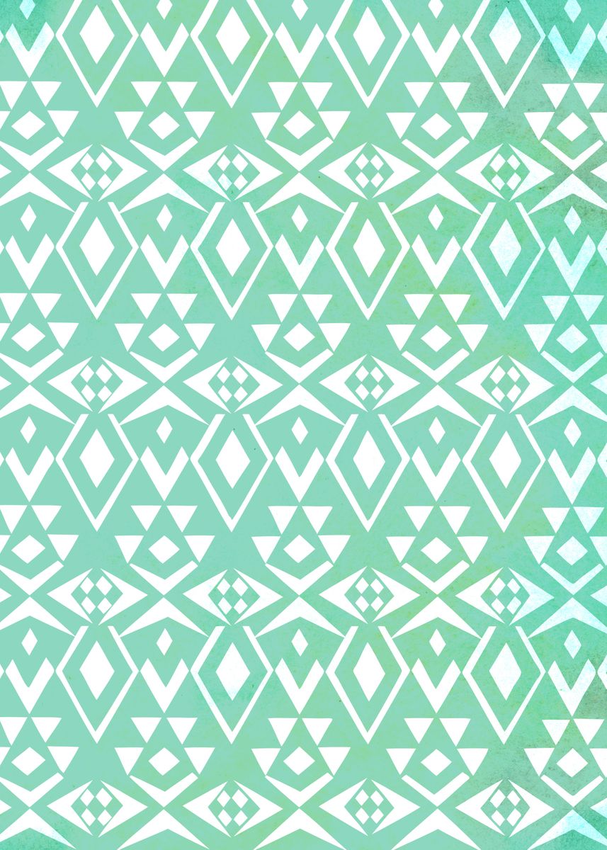 'Ancient Tribe' Poster, picture, metal print, paint by Pom Graphic ...