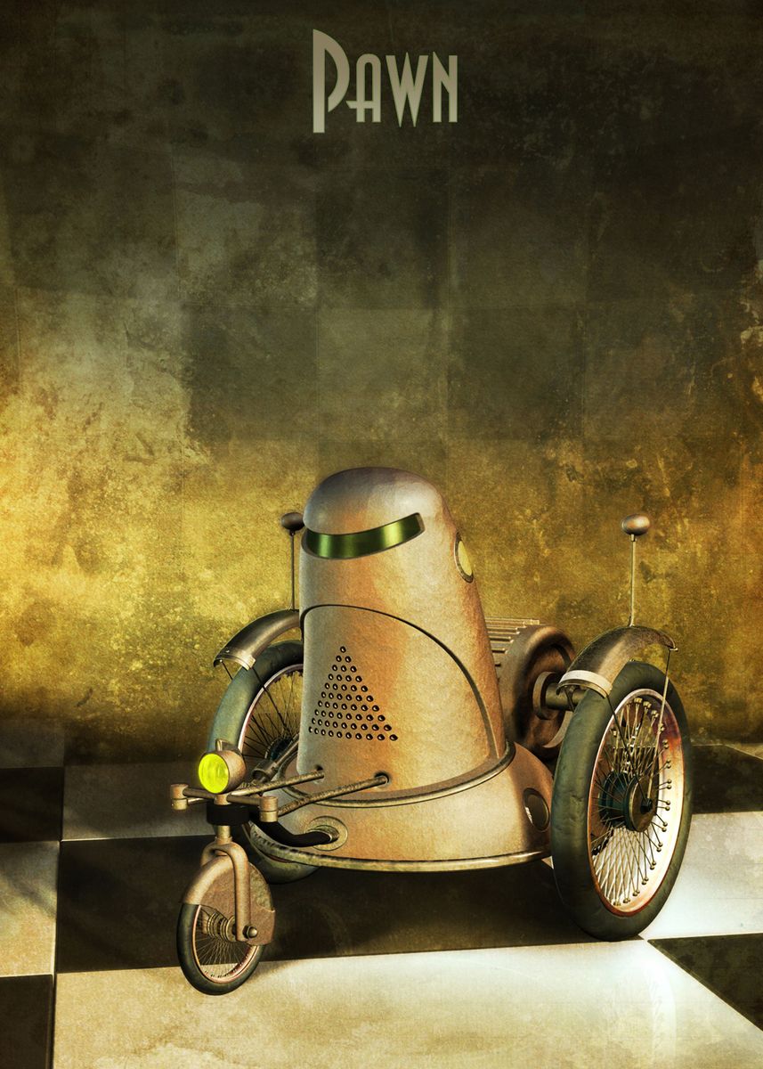 'Pawn' Poster, picture, metal print, paint by Michael Little | Displate