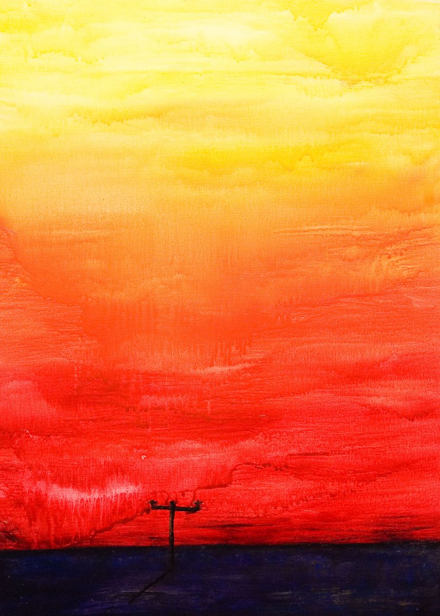 'Sunset' Poster, picture, metal print, paint by Timone | Displate