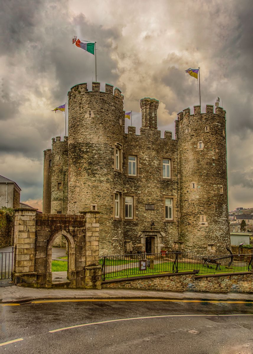 'Irish Castle' Poster, picture, metal print, paint by Tom Reiman | Displate