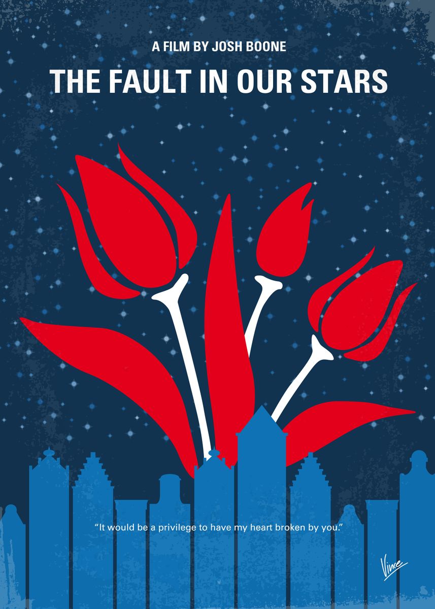 'No340 My The Fault in Our Stars minimal movie poster H ... ' Poster ...