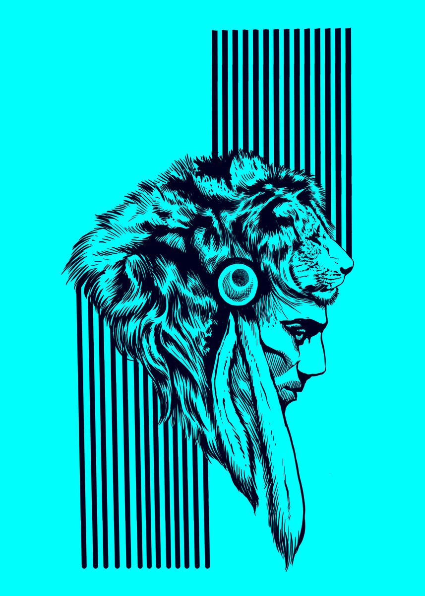 'Chief' Poster, picture, metal print, paint by Tofan barmalisi | Displate