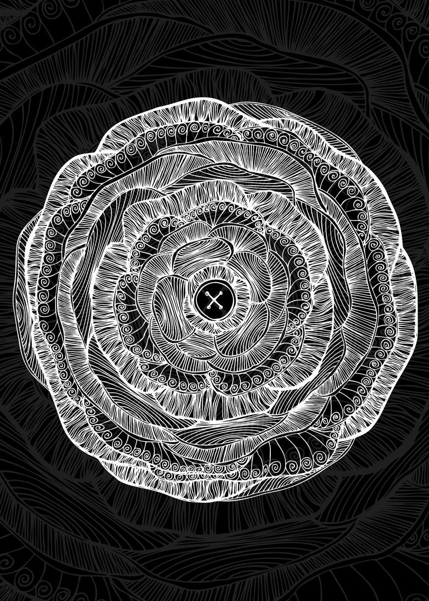 'Button' Poster by Anchobee Designs | Displate