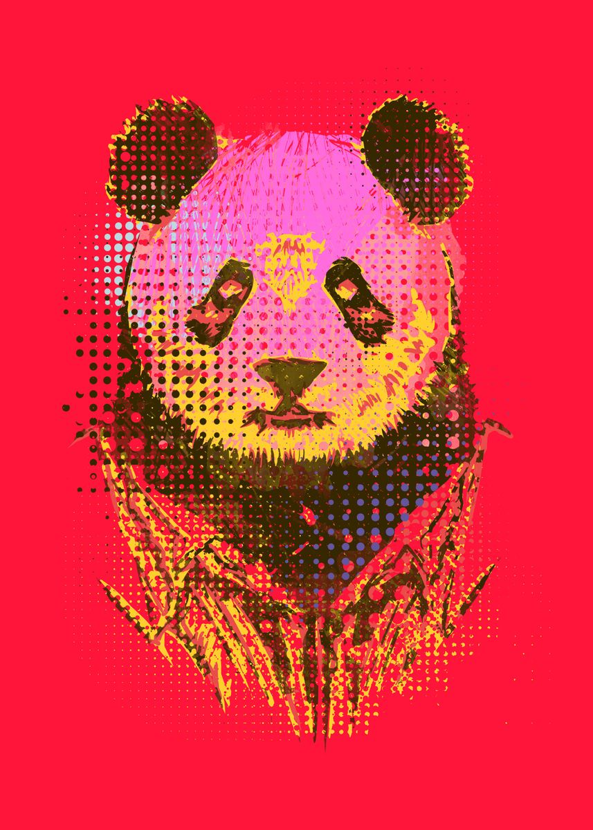 'Dandy panda' Poster, picture, metal print, paint by Tofan barmalisi | Displate