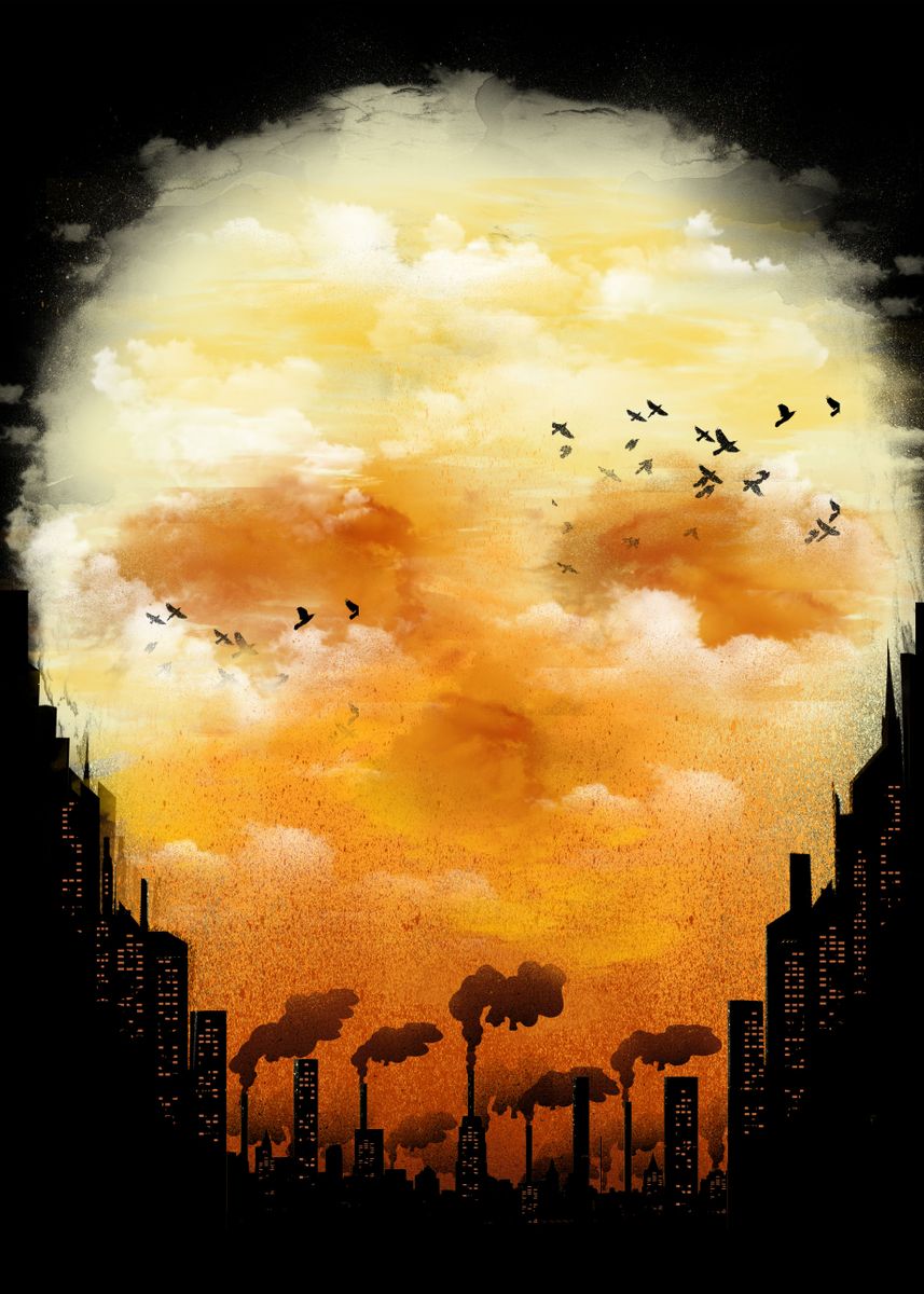 'Polluted Promises' Poster, picture, metal print, paint by Dan Fajardo ...