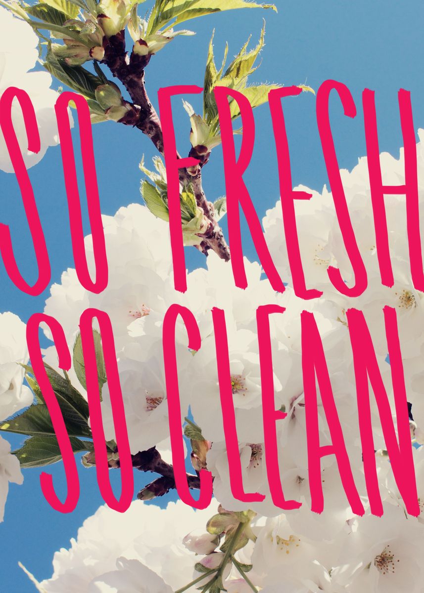 'So Fresh So Clean' Poster by Leah Flores | Displate