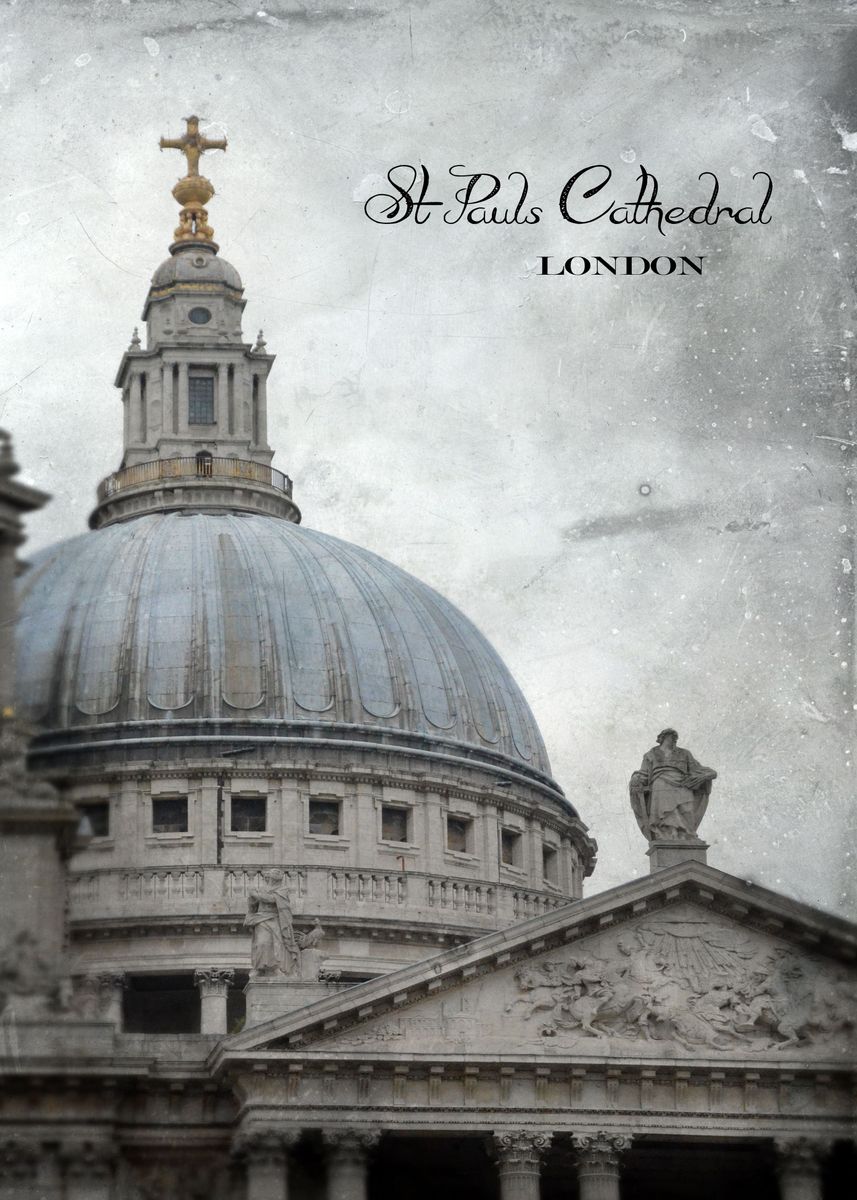 'St Paul's Cathedral' Poster by Jill Battaglia | Displate