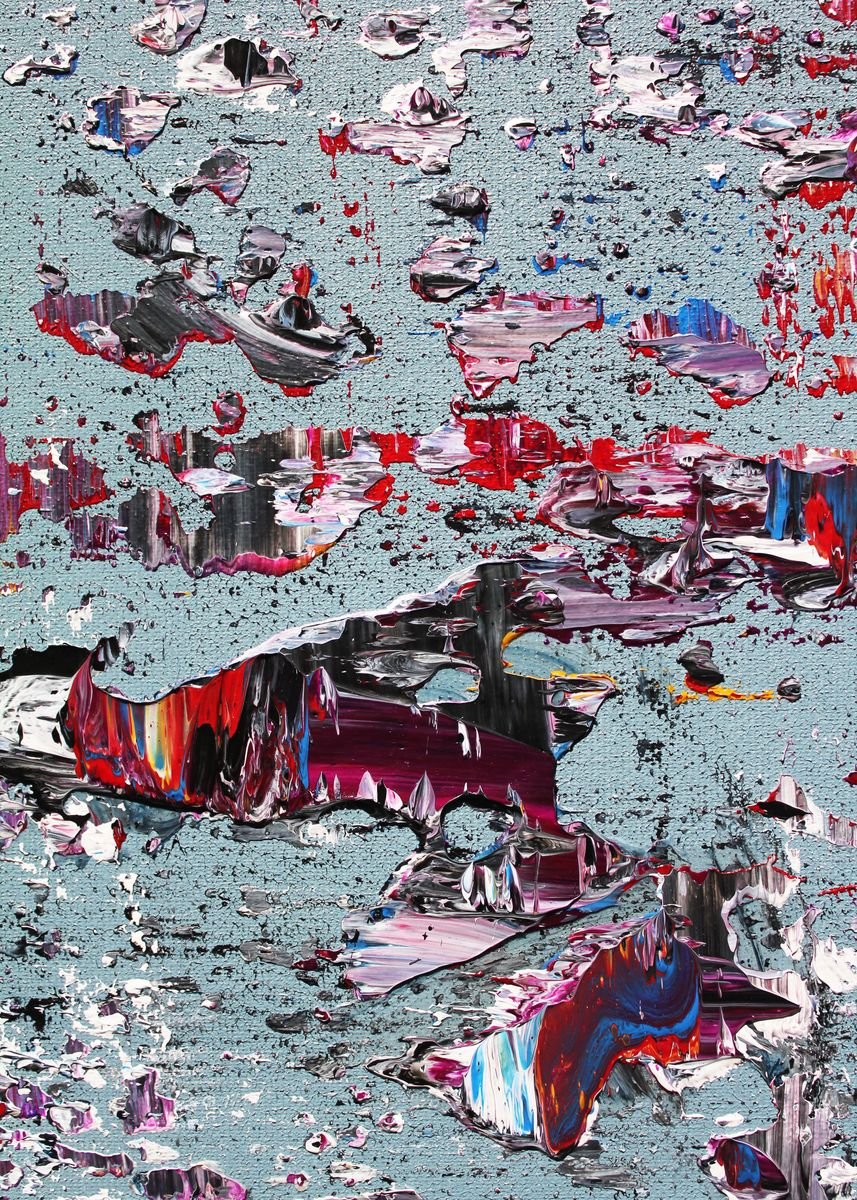 'Detail “plate” of my original abstract painting: kyan ... ' Poster by ...