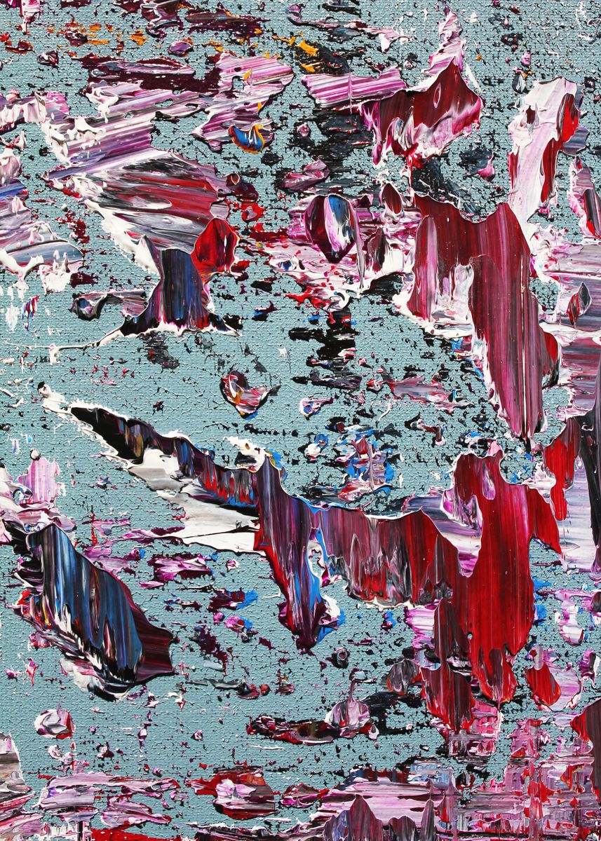 'Detail “plate” of my original abstract painting: kyan ... ' Poster ...