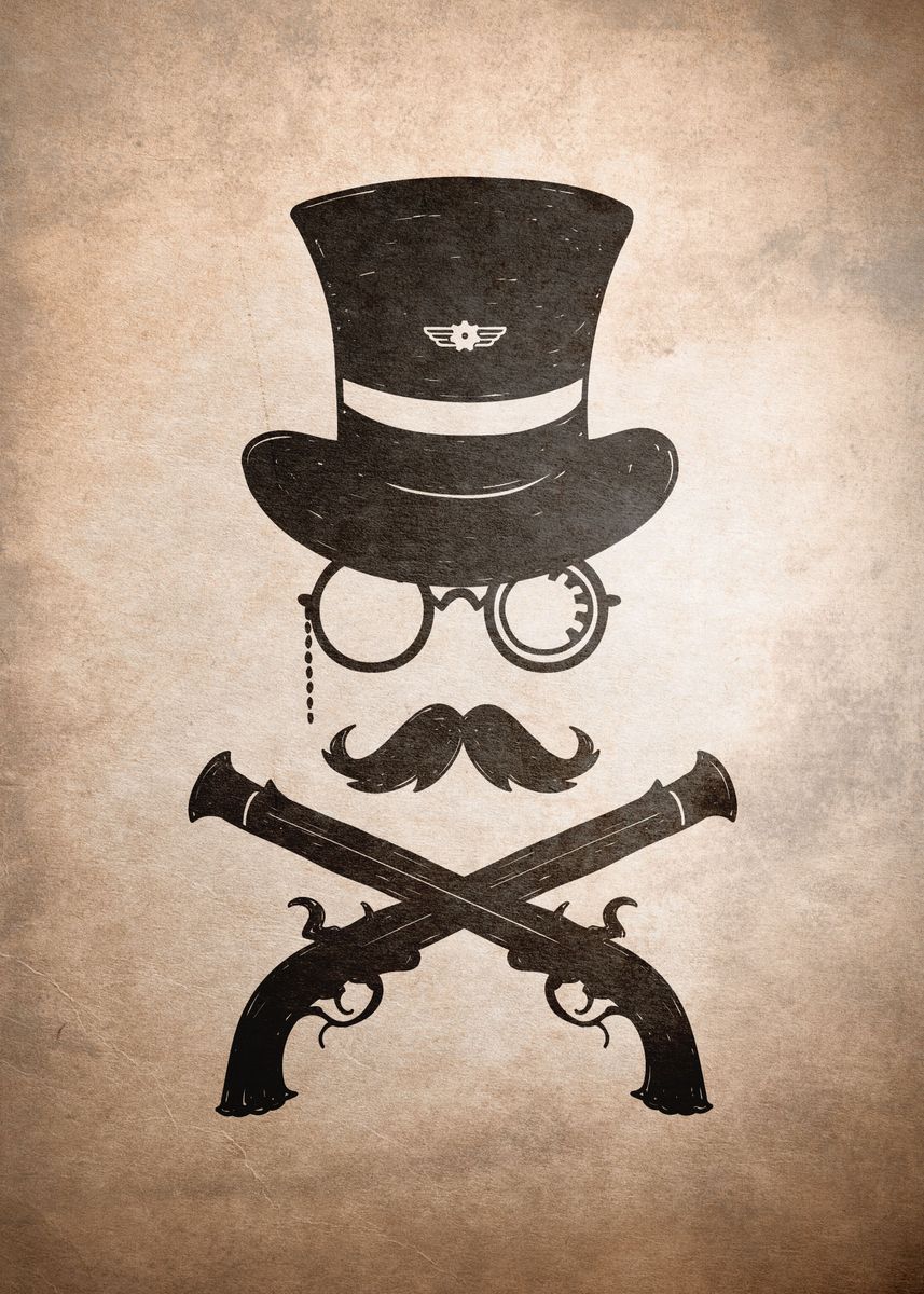 'Cross Muskets' Poster, picture, metal print, paint by Grant Shepley ...