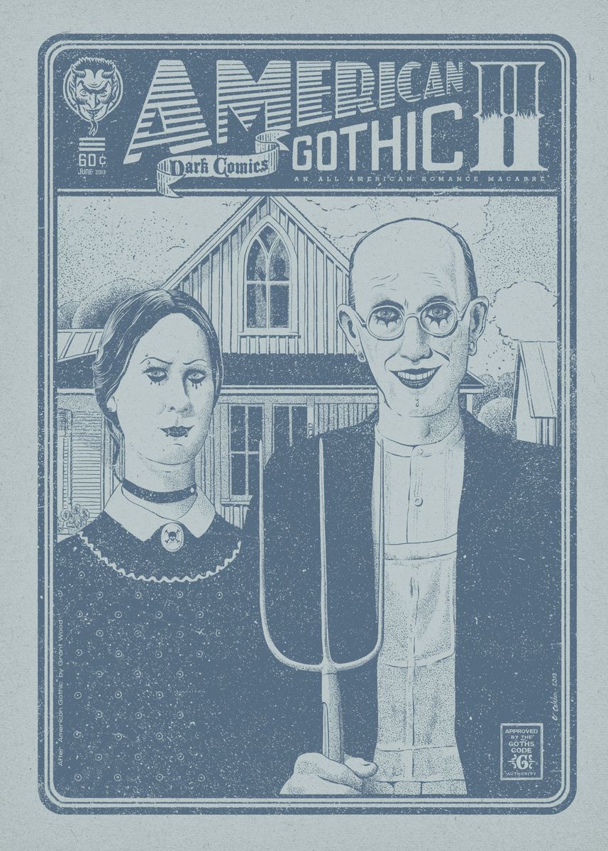 'American Gothic II' Poster by Victor Calahan | Displate
