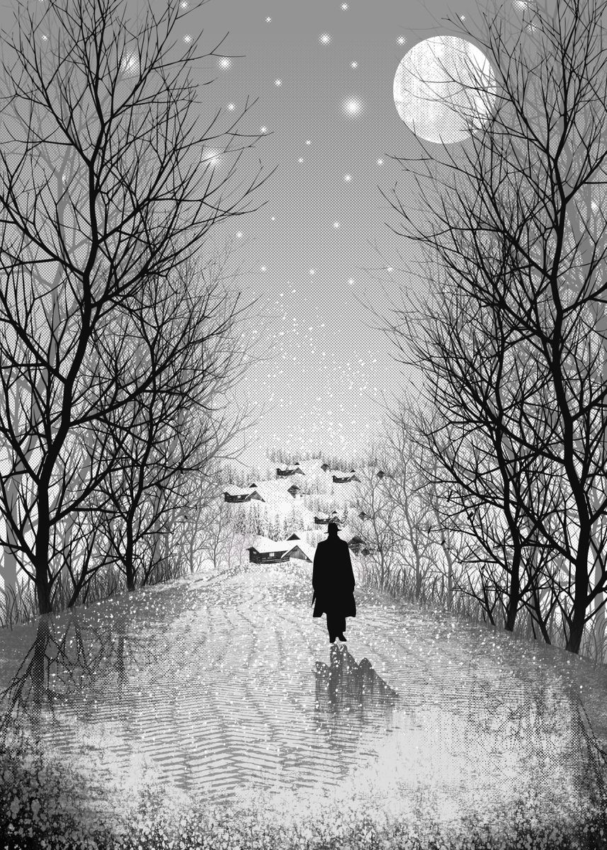 'Alone Again' Poster, picture, metal print, paint by Dan Fajardo | Displate