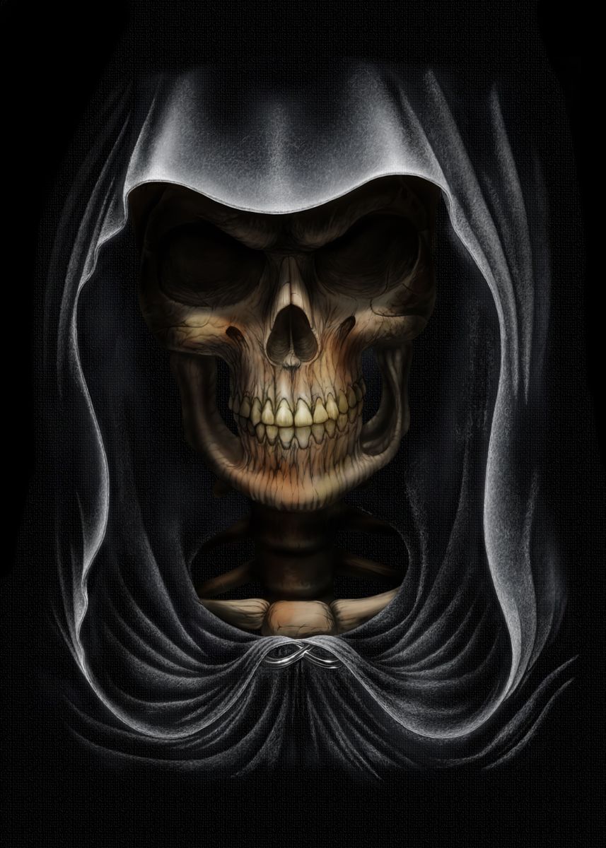 'Death' Poster, picture, metal print, paint by Andrew Dobell | Displate