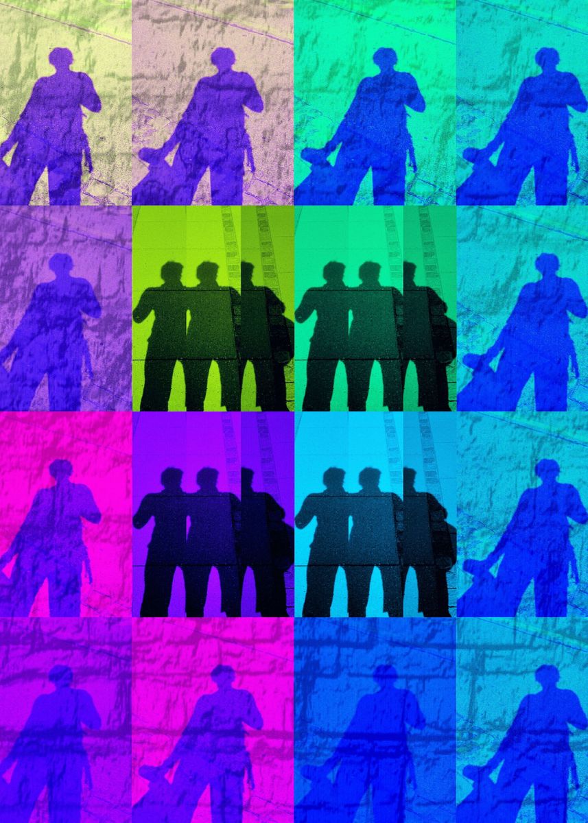 'My shadow shadows me.' Poster by Talha Malik | Displate