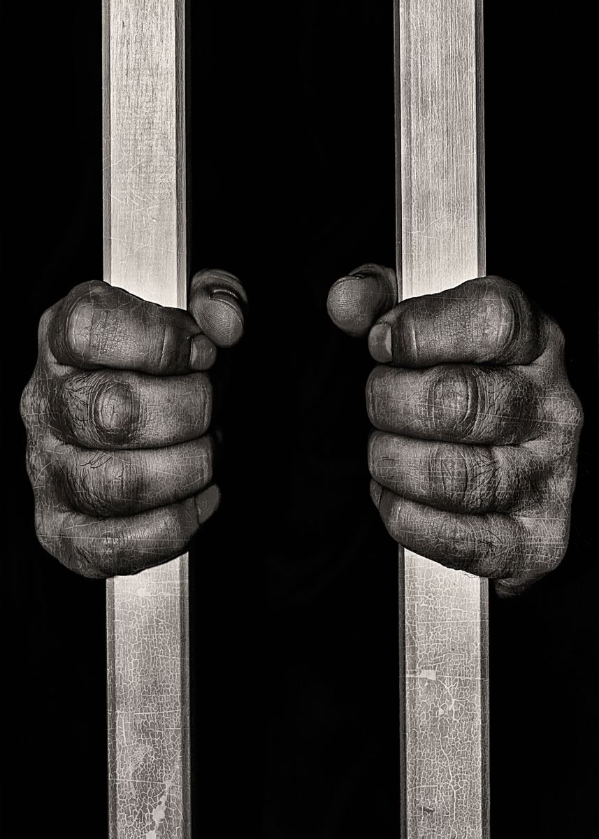 'Behind bars' Poster, picture, metal print, paint by Svetlana Sewell ...