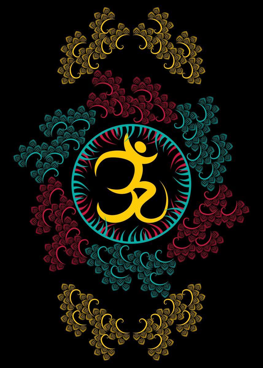 'Decorative OM' Poster, picture, metal print, paint by Famenxt DB ...