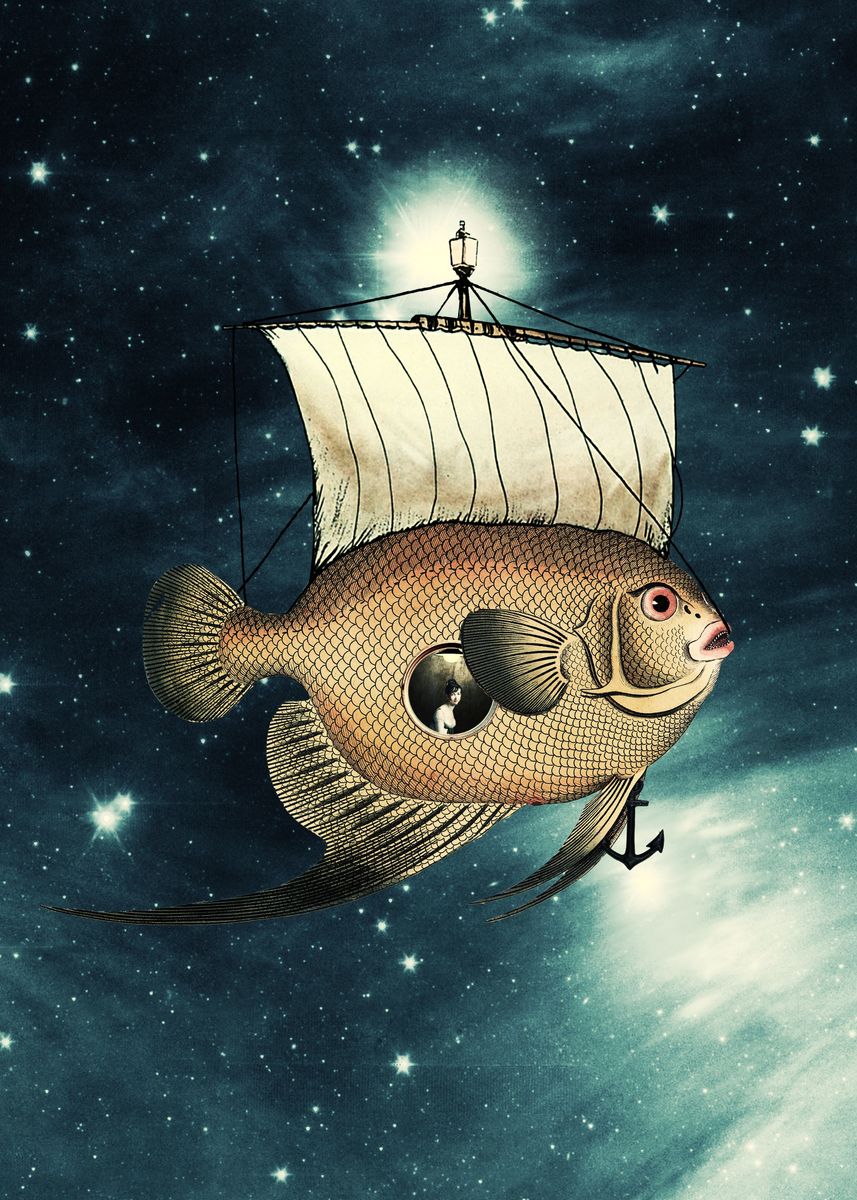 '5 Weeks in A Yellow Fish' Poster by Paula Belle Flores | Displate