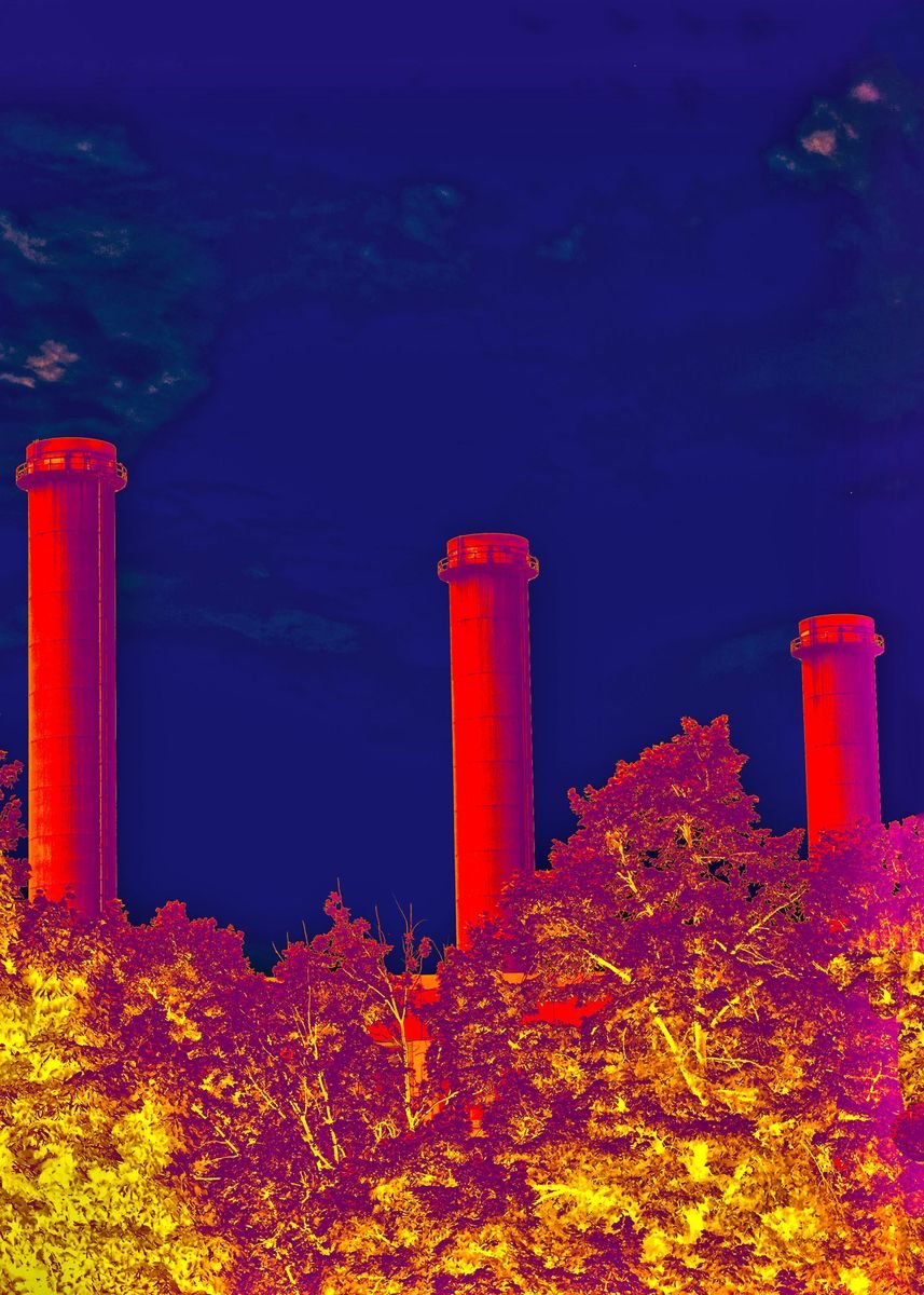 'Chimneys' Poster by John Thelin | Displate