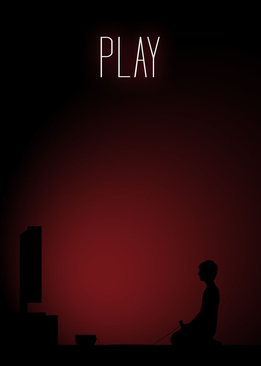 'Boy Gamer - Play' Poster, picture, metal print, paint by Peter Law ...