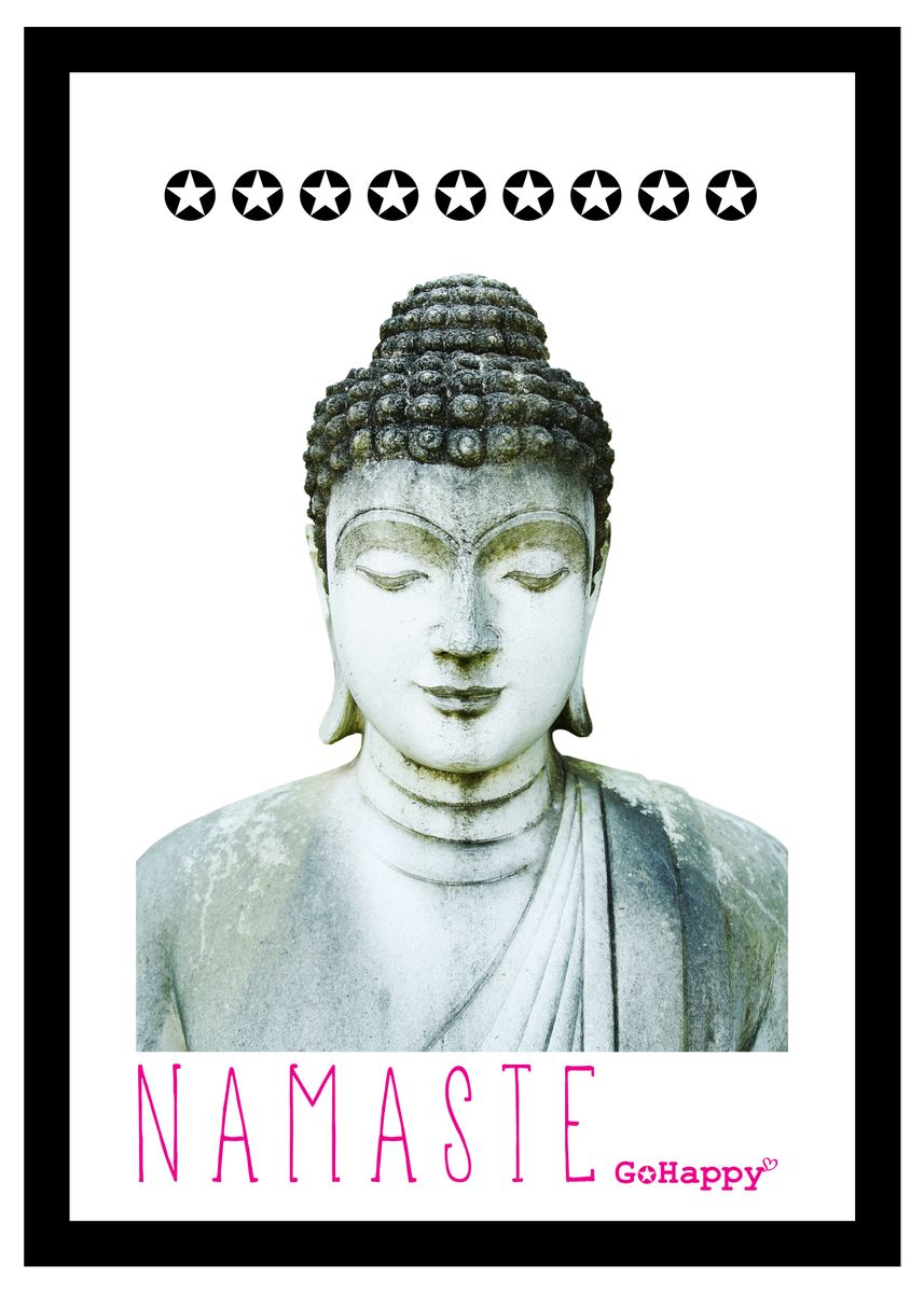'Namaste' Poster, picture, metal print, paint by Ane Hoefler | Displate