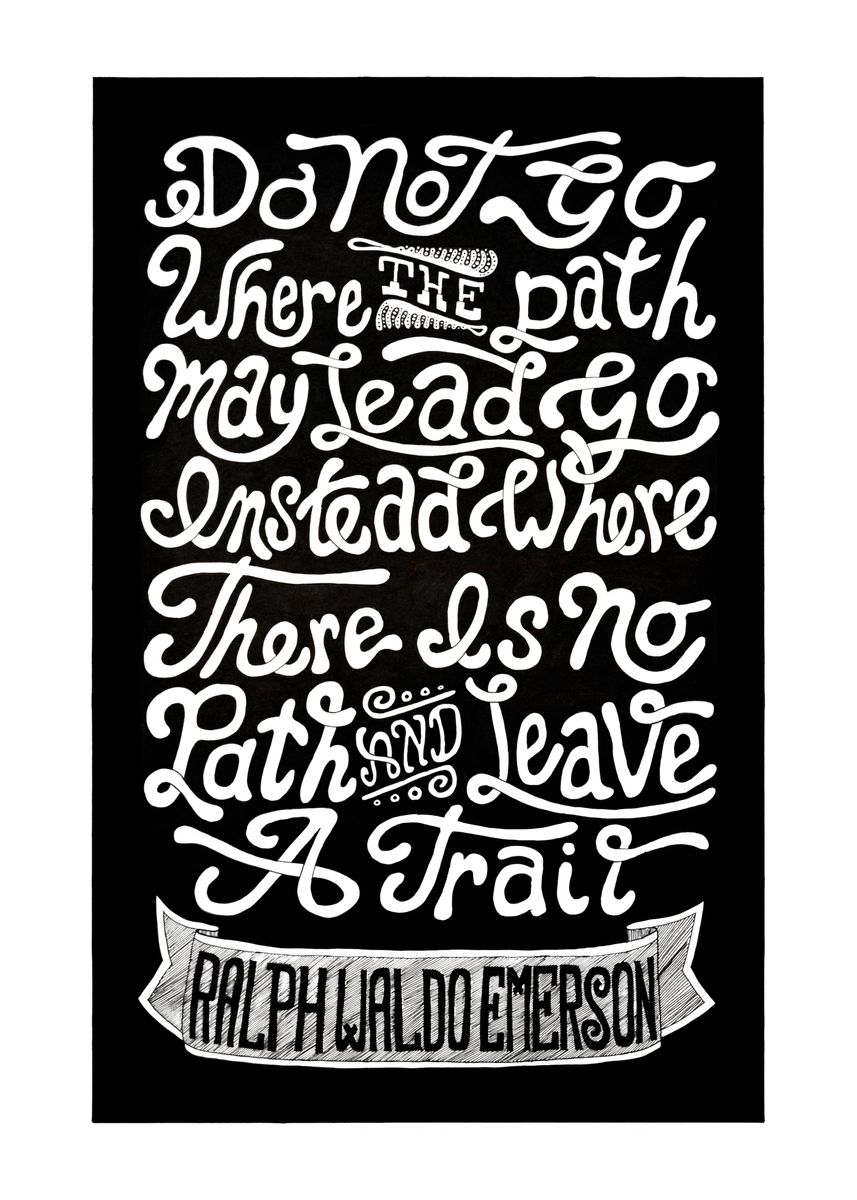 'Path Less Traveled' Poster, picture, metal print, paint by Noah ...