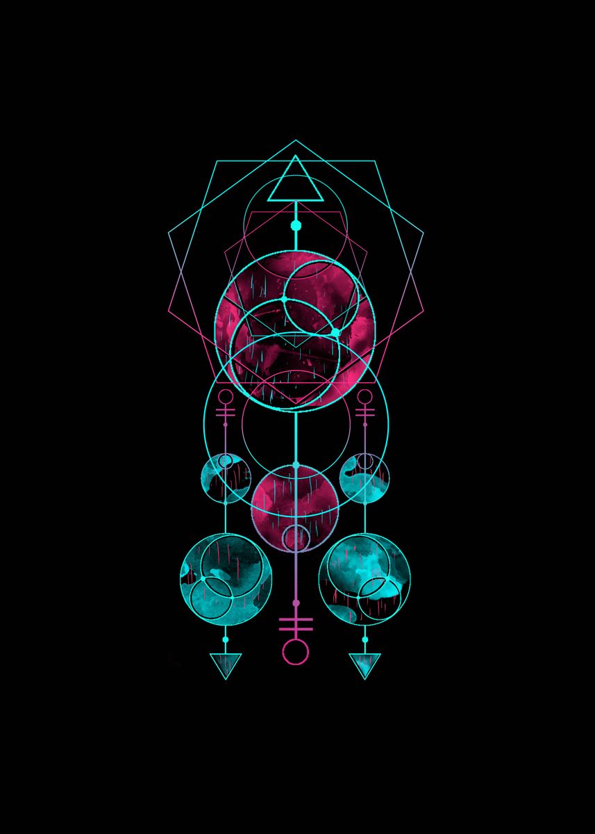 'Geometry One' Poster, picture, metal print, paint by Flintskyy | Displate