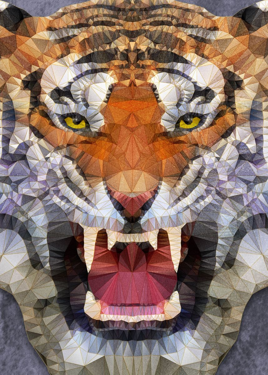'tiger roarr' Poster by Ancello :) | Displate