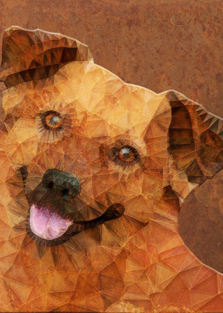 'puppy love' Poster, picture, metal print, paint by Ancello :) | Displate