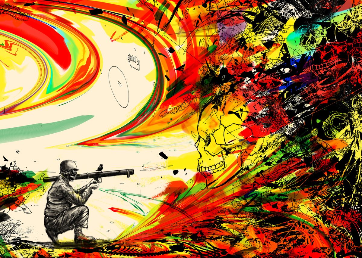 'Bazooka Overload' Poster by Nicebleed | Displate