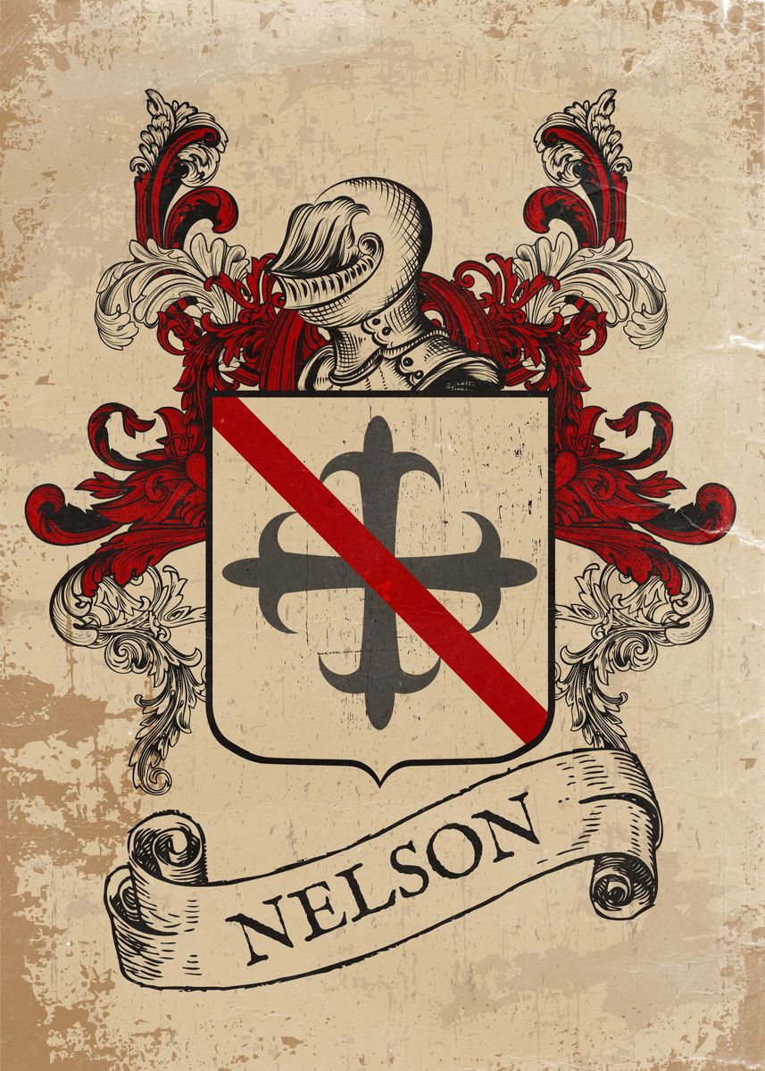 'Nelson Coat of Arms (England)' Poster by Daniel Clark | Displate