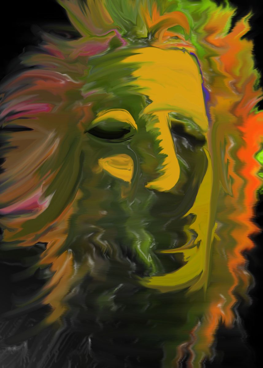 'Hidden Man' Poster, picture, metal print, paint by Zak Wood | Displate