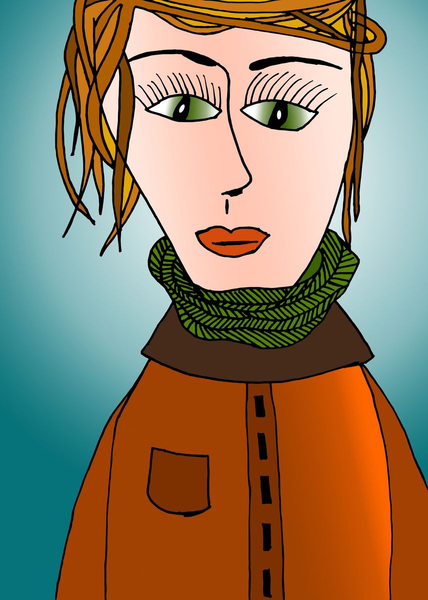 'Miss Autumn' Poster, picture, metal print, paint by Annaillustrates ...