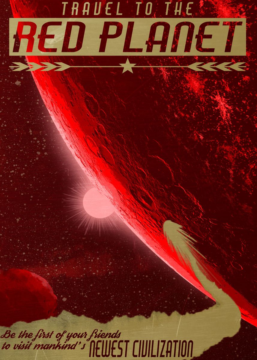 'Red Planet' Poster, picture, metal print, paint by Trevor Kinkade ...