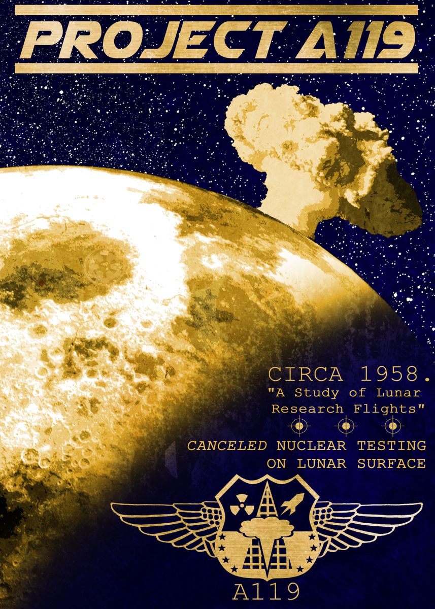 'Project A119' Poster, picture, metal print, paint by Trevor Kinkade ...